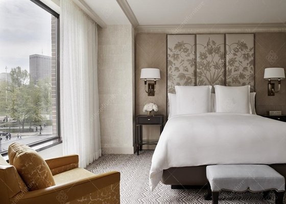 Contemporary Modern Artistic Style Hotel Bedroom Furniture Art PU Leather