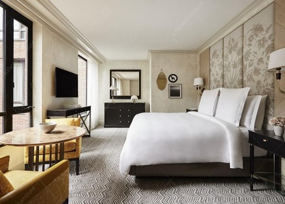 Contemporary Modern Artistic Style Hotel Bedroom Furniture Art PU Leather