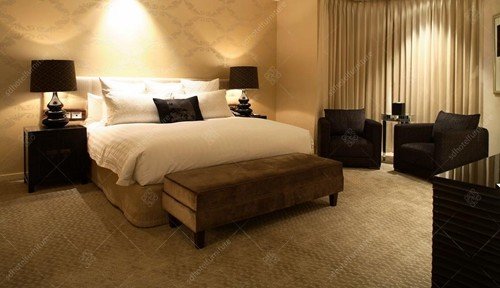 5 Star Dubai Holiday Inn Luxury Hotel Bedroom Furniture Fire Retardant