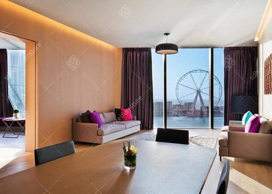 Foshan Five Star Marriott Hotel Furniture / King Size Bedroom Suite