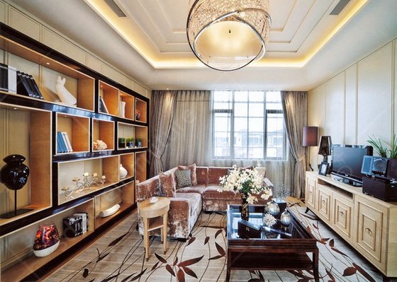 High End Solid Wooden Villa Furniture  , Queen Or King Bedroom Sets