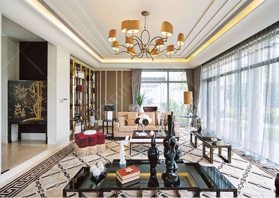 High End Solid Wooden Villa Furniture  , Queen Or King Bedroom Sets