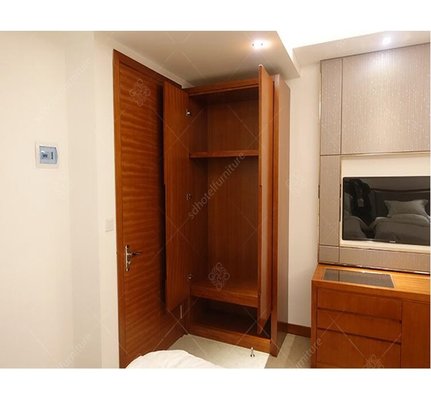 3 Star Complete Hotel Wardrobe Bedroom Furniture Sets Fire Resistance
