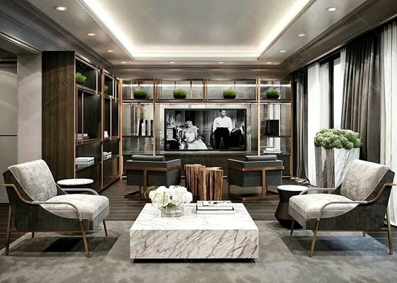 Durable Solid Wood / Plywood 5 Star Hotel Furniture Fashion Style