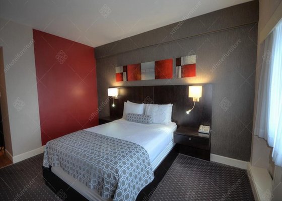 Contemporary Simple 3 Star Hotel Furniture / Full Size Bed Sets