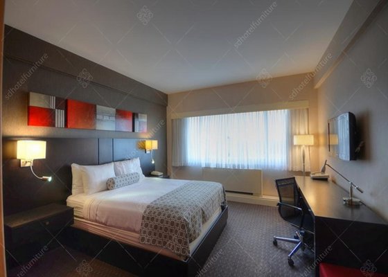 Contemporary Simple 3 Star Hotel Furniture / Full Size Bed Sets
