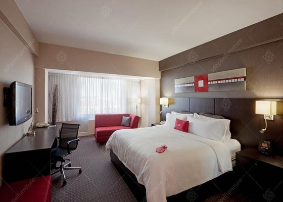 Contemporary Simple 3 Star Hotel Furniture / Full Size Bed Sets