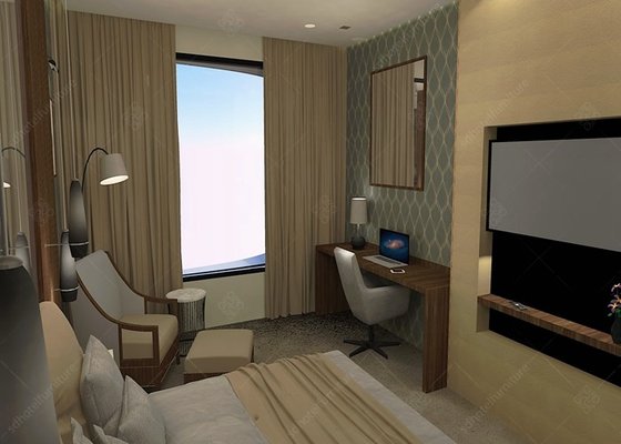 4 Star India Style Hotel Project Furniture / Bed Room Furniture Set