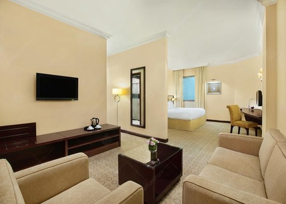 4 Star Hotel Project Furniture With Bedbase / Table / Night Stand