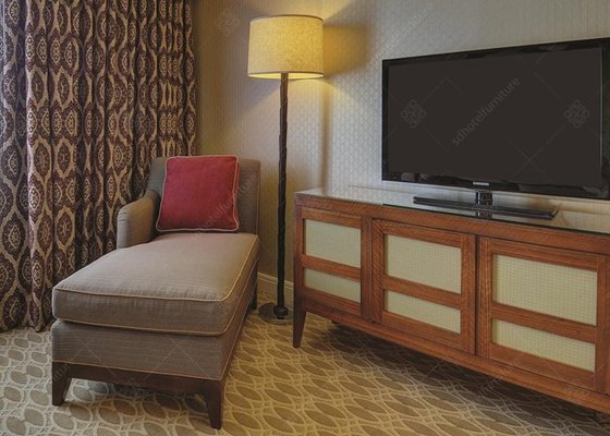 Fire Retardant Marriott Hotel Furniture Sets With Modern Hotel Chaise Lounge