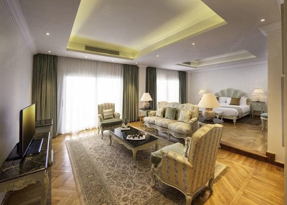 Modern Hilton Hotel Furniture Sets Royal Hotel Bed CA117 / BS5852 Standard Fire Retardant