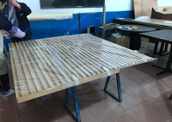 Customized Hotel Lobby Or Bedroom Fixed Furniture With Wooden Panel