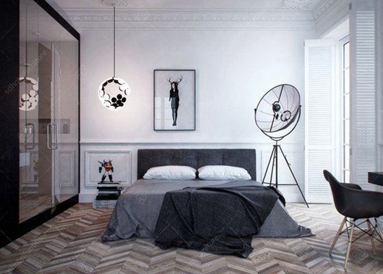 Fashionable Villa Furniture Sets Economic Generous Type / Twin Size Bedroom Sets