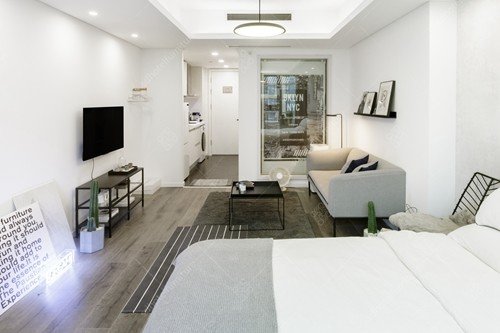 Cusom - Made Apartment Furniture Sets Wood Veneer And Painting