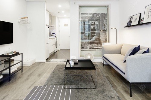 Cusom - Made Apartment Furniture Sets Wood Veneer And Painting