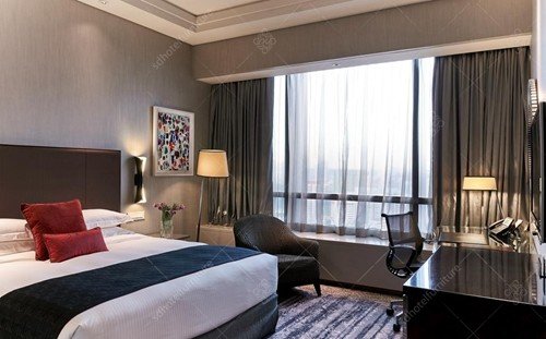 Complete Holiday Inn Hotel Wardrobe Bedroom Furniture 3 Star ISO9001 SGS FSC