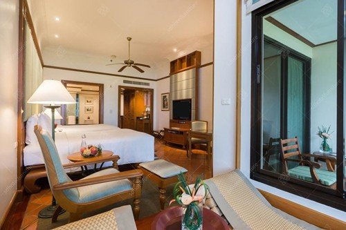 Durable Structure Five  Star Marriott Hotel Furniture / King Size Bedroom  Bed