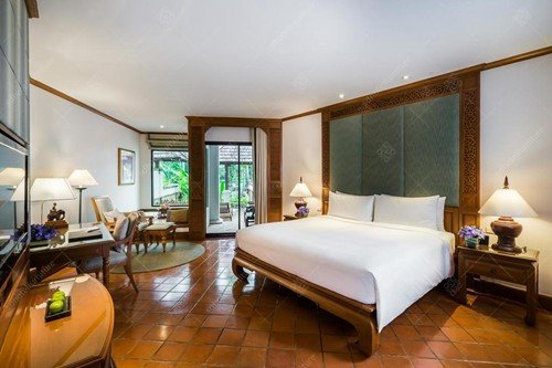 Durable Structure Five  Star Marriott Hotel Furniture / King Size Bedroom  Bed