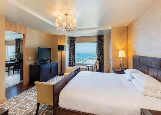 Commercial Modern Hotel Room Furniture Sets Customized Size