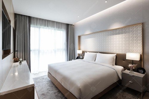 Italian Style Four Star Hotel Bedroom Furniture Standard Size Or Customized