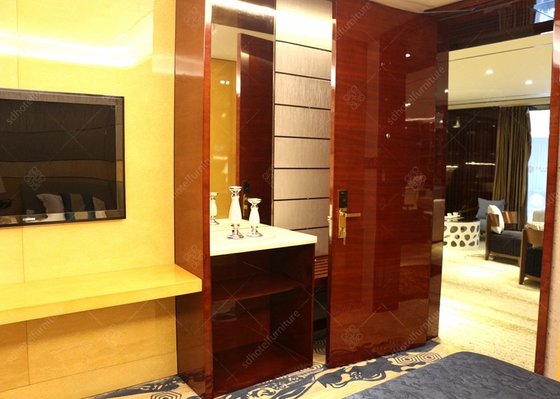 Custom Made Hilton Hotel Project Bedroom Furniture Sets 3 Yars Warranty