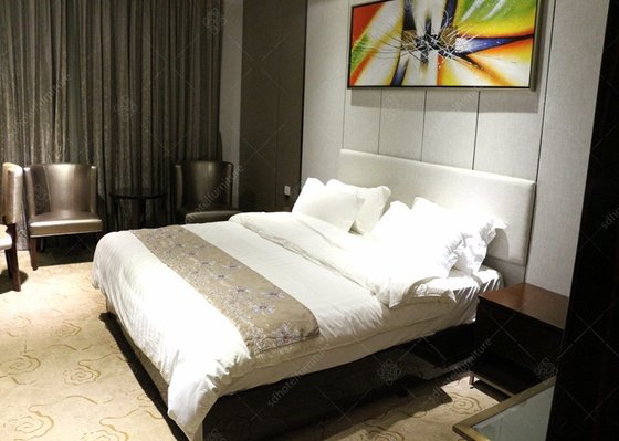 Shangdian Modern Economic King Bedroom Furniture Sets 3 Star Hotel Furniture