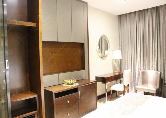 Shangdian Modern Economic King Bedroom Furniture Sets 3 Star Hotel Furniture