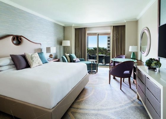 Custom  - Made Hotel Bedroom Furniture Sets / Wooden Furniture Beds