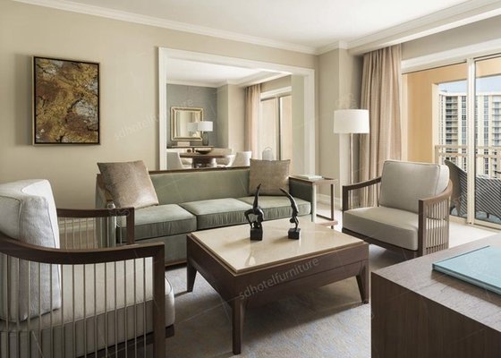 Custom  - Made Hotel Bedroom Furniture Sets / Wooden Furniture Beds