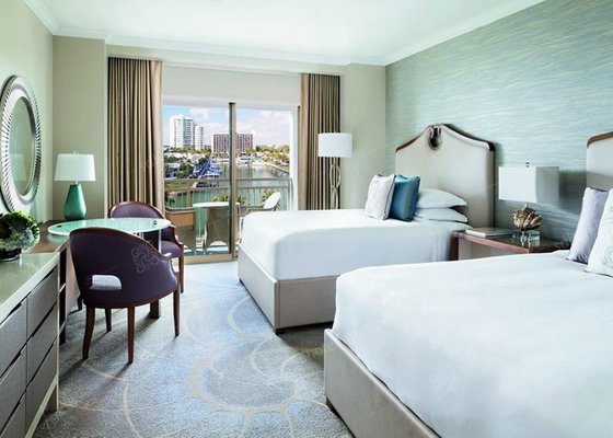 Custom  - Made Hotel Bedroom Furniture Sets / Wooden Furniture Beds