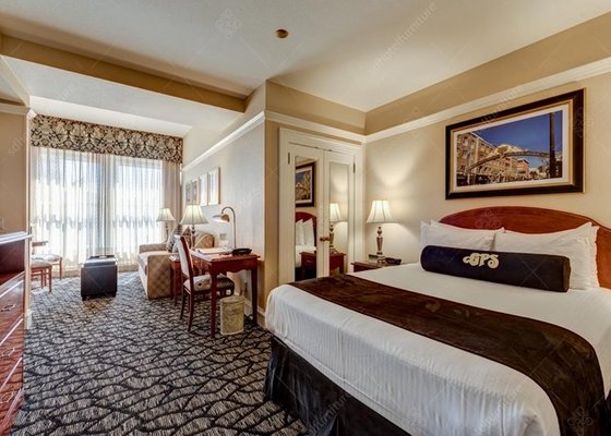 Classic Style Five Star Hotel Furniture Sets Wooden Furniture Matte Painting