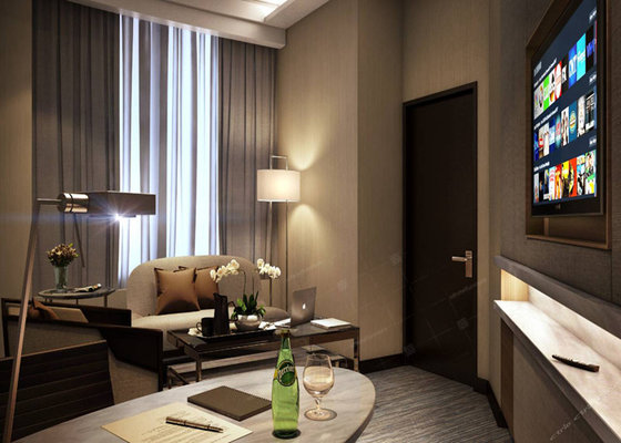 Lourve Sofitel Hotel Bedroom Furniture With 304 Stainless Steel Hardware