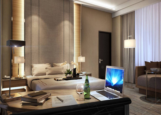Lourve Sofitel Hotel Bedroom Furniture With 304 Stainless Steel Hardware