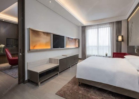 Modern Hotel Suite Furniture Set With Fabric / PU / leather Sofa
