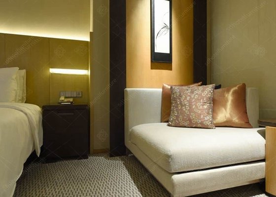 Luxury Guest Room Funriture Set With Plywood / Solid Wood Table