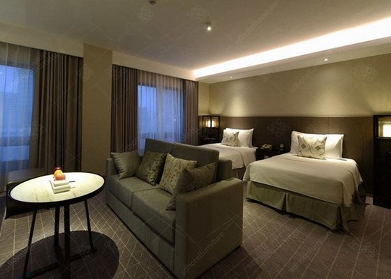 Luxury Guest Room Funriture Set With Plywood / Solid Wood Table