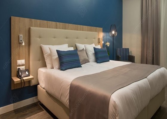 3 Star Foshan Hotel Furniture / OEM Plywood Modern Bedroom Sets