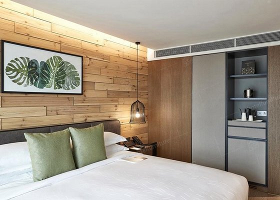 Modern Standard Hotel Bedroom Furniture Sets / King And Queen Size Bedroom Sets