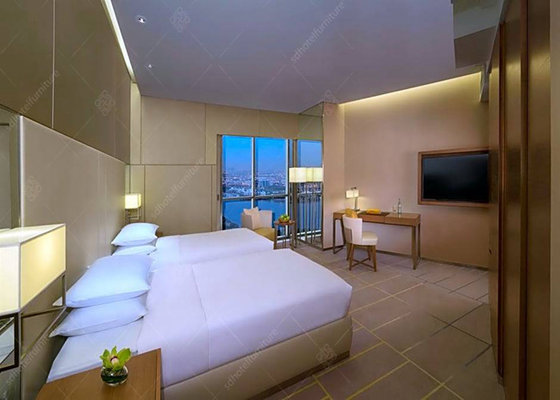 Custom Made Hotel Bedroom Suite Furniture  / Motel Room Furniture