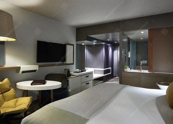 Luxury Fashion Commercial Apartment Furniture Sets Plywood With Wood Veneer