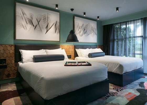 Artistic Nordic Style Modern Hotel Bedroom Furniture With Environmental Lacquer