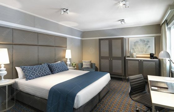 European Style 5 Stars Resort Hotel Bedroom Furniture King Size Bed