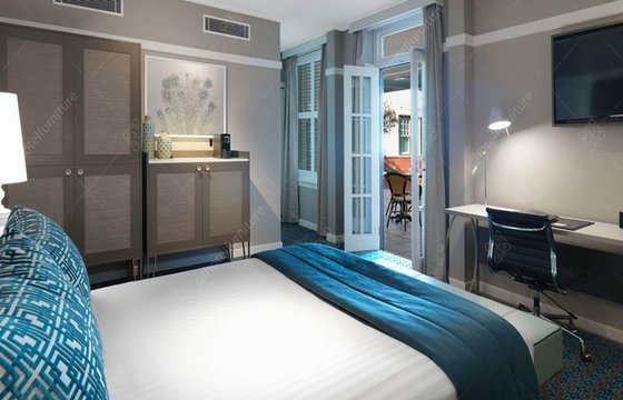 European Style 5 Stars Resort Hotel Bedroom Furniture King Size Bed