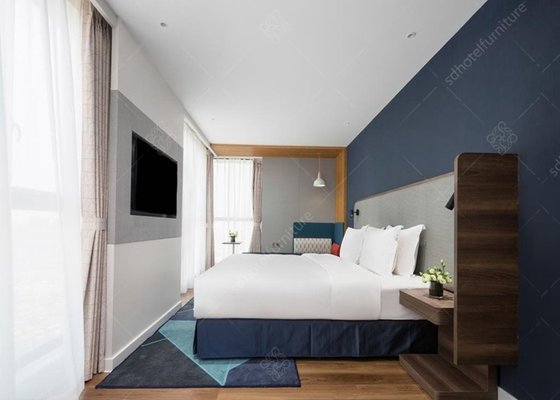 Commercial Express Holiday Inn Hotel Furniture , Contemporary Modern Hotel Bedroom Furniture Set