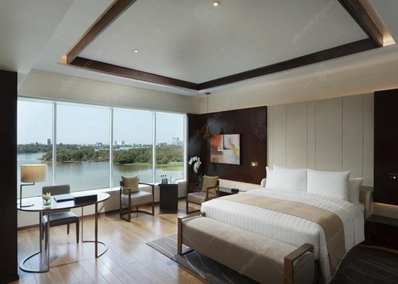 Stainless Steel Hotel Bedroom Furniture Sets Environmental Friendly Lacquer