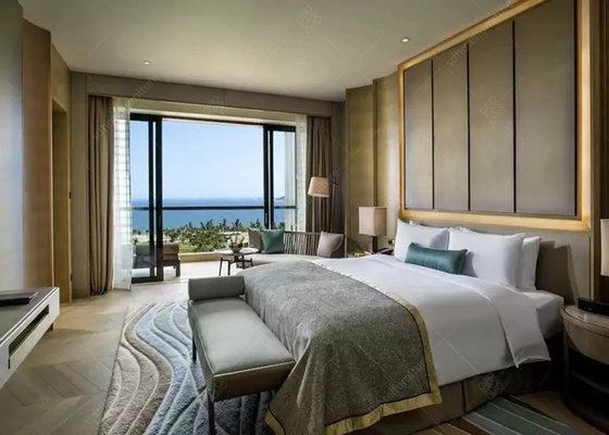 5 Star Hotel Bed Room Furniture , Elegant Hotel Style Bedroom Furniture