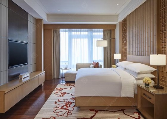 King Size Hotel Bedroom Furniture Sets Modern Appearance Commercial Use