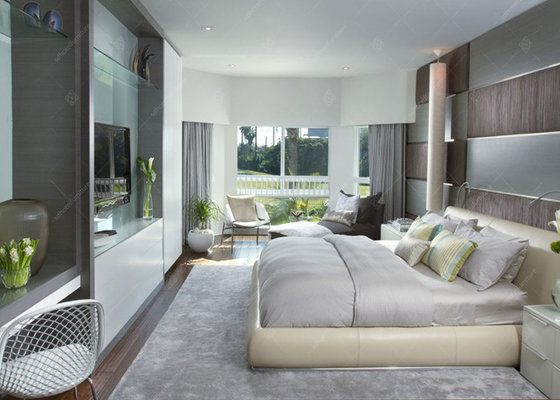 Modern Style Hotel Bedroom Furniture Sets Villa Furniture White Color