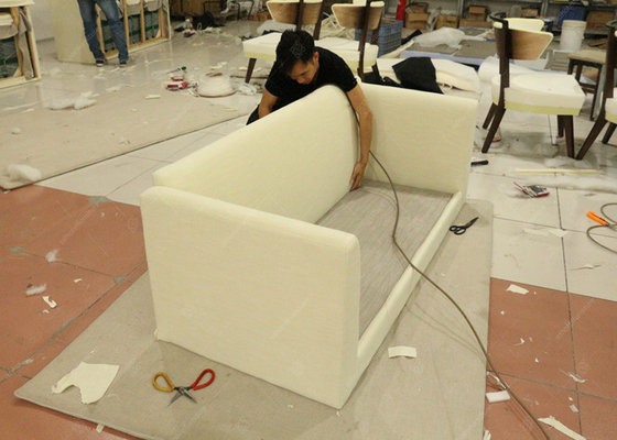Latest Trends Hotel Lobby Furniture Fabric 2 Seater Sofa General Use
