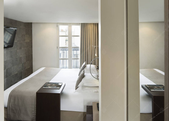 Customized Modern Apartment Bedroom Furniture , 5 Star Standard Hotel Furniture